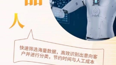...AI机器人快速筛选海量数据,高效识别出意向客户并进行分类,节约时间...