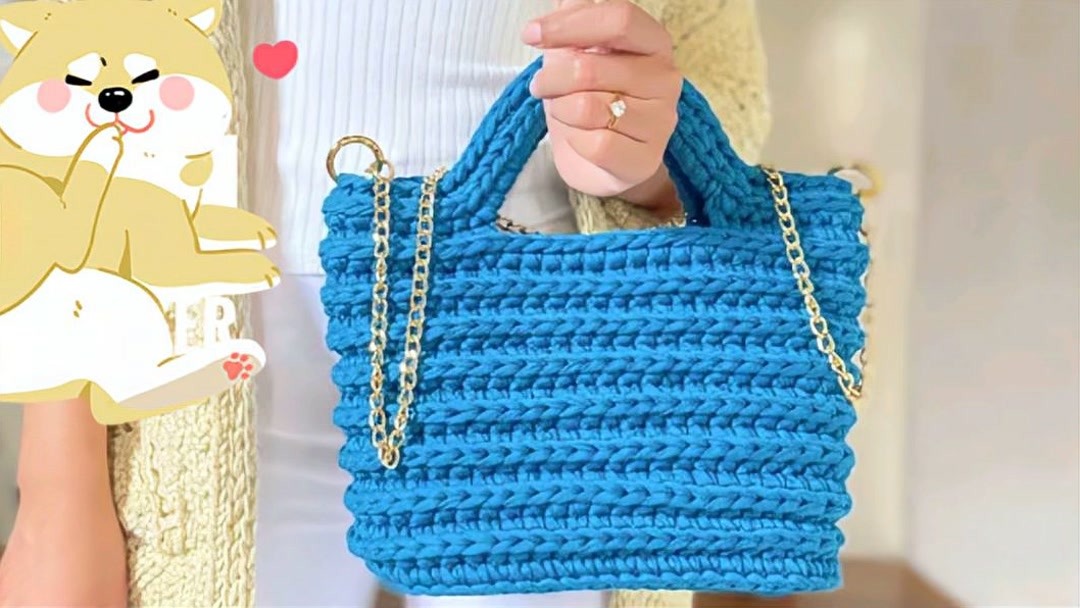 钩针编织复古风手提包(包身教程)