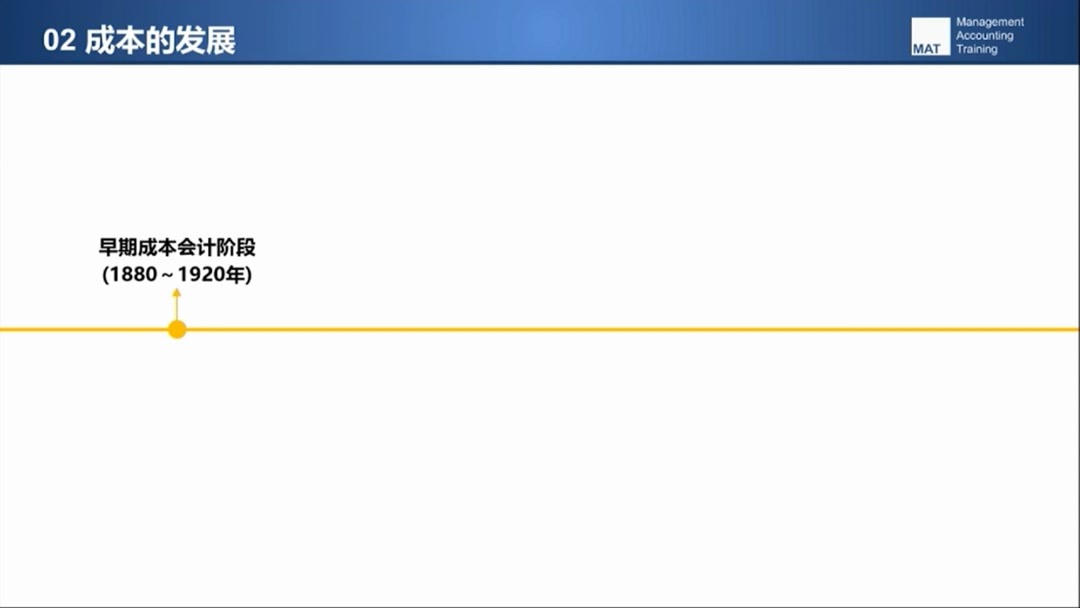 初级管理会计-成本的发展
