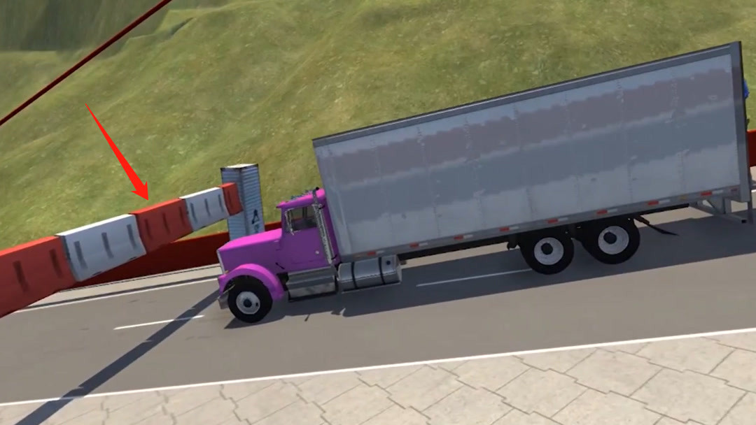 汽车全速驶过限高杆会怎样?3D动画模拟全程,场面触目惊心!