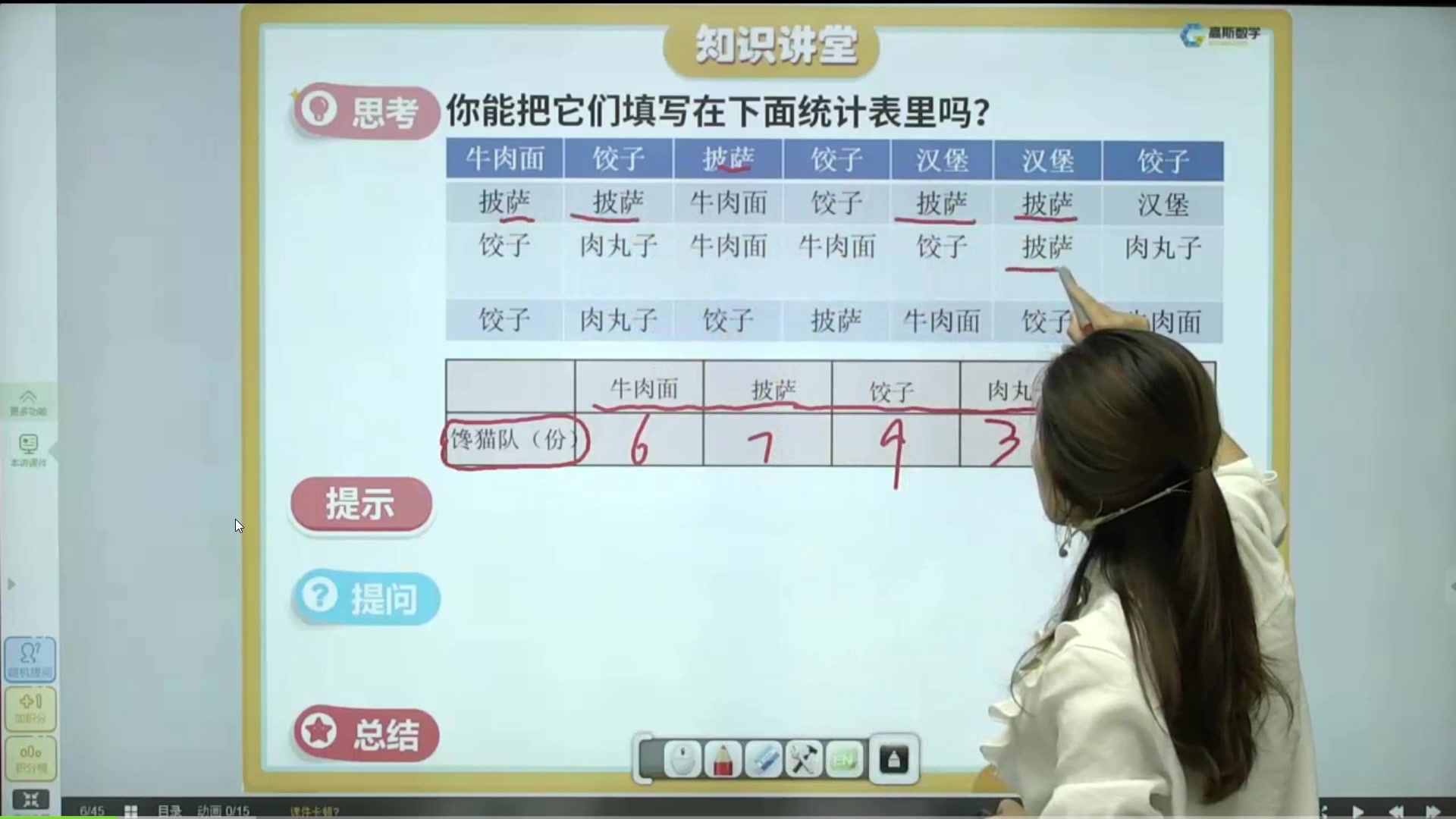 贝尔安亲线上三年级《数据的整理和表示》第一课_1