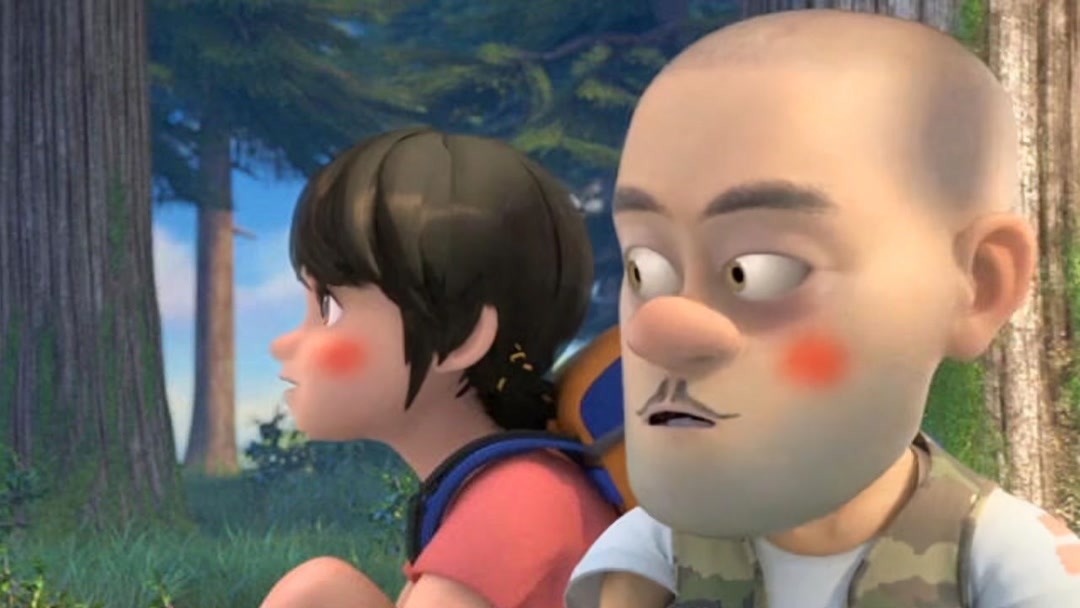 熊出没之探险日记2:光头强和4位美女亲密互动,最后的少儿不宜!