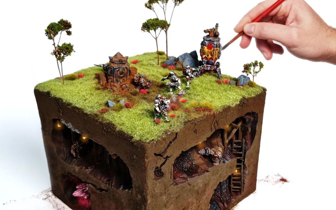 【场景模型——与矮人的战争】【中英字幕】【游戏场景、矮人、钻机...