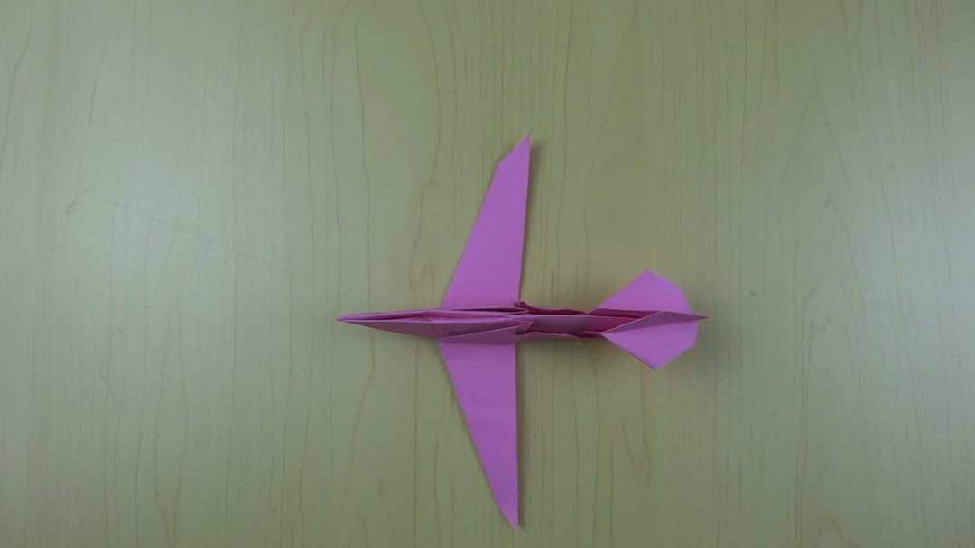 手工折纸 儿童折纸 手工制作一个漂亮的模型飞机 纸飞机