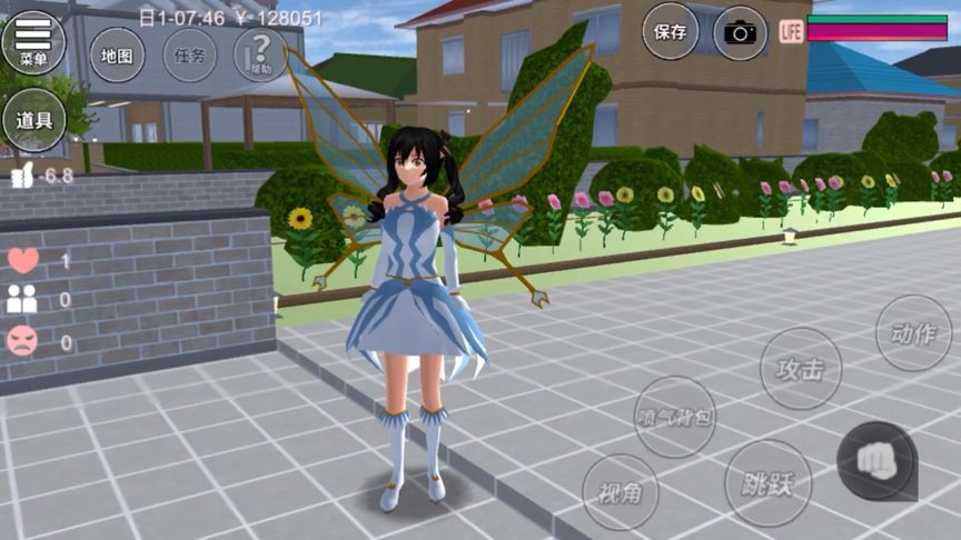 樱花校园模拟器跑酷来了