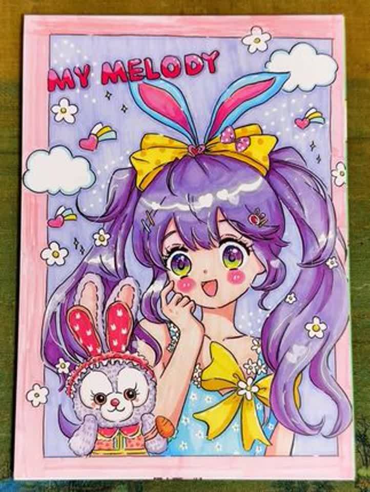 ...日漫人物绘画,忍不住临摹~-#动漫手绘 #画画 #少儿美术教育 #卡通人物