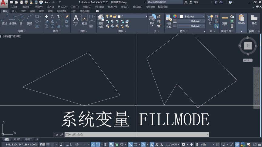 闭合图形内,已经填充了图案,但是看不到。为什么?