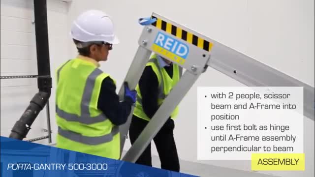 门式起重机/龙门吊安装视频演示_REID龙门吊安装规范-华工机械