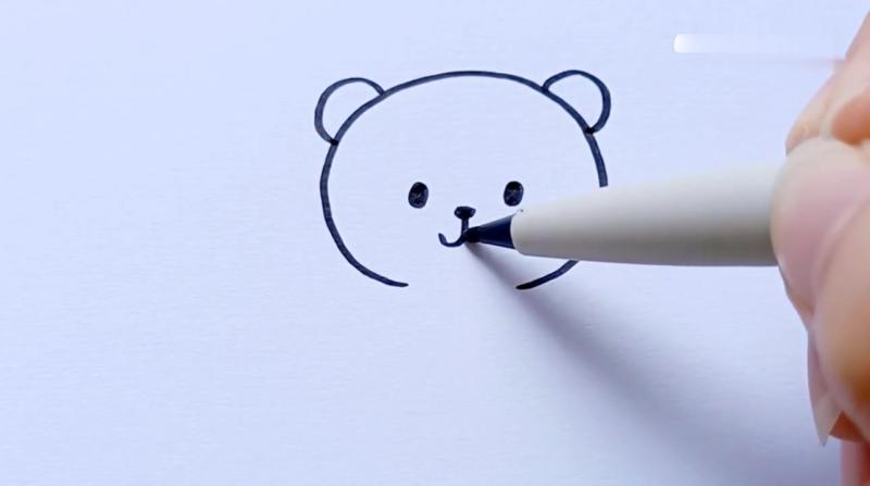 简单的北极熊简笔画