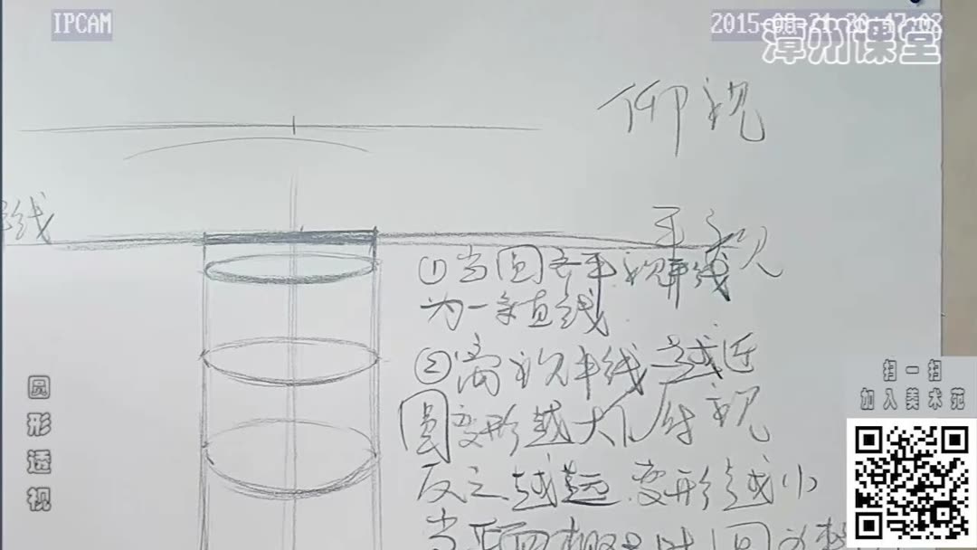 素描静物教学6—圆型透视