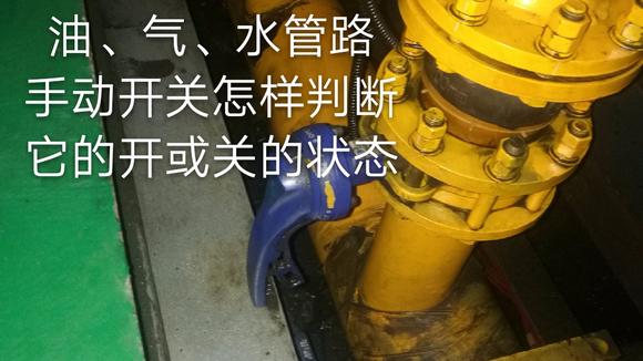 油气水管路中的手动开关如何判断它的开或关的状态