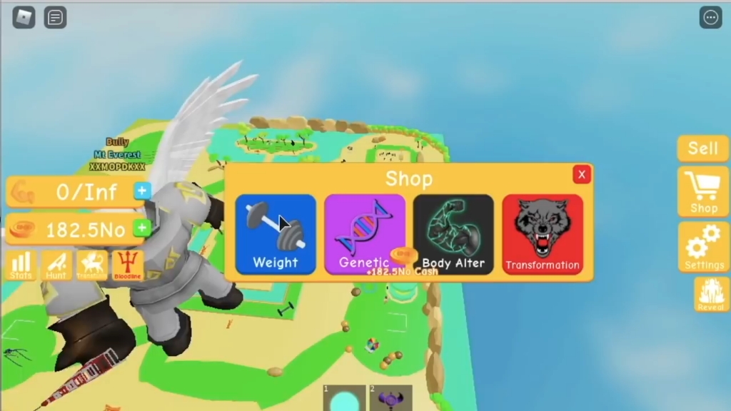 [Roblox举重模拟器]从10~19阶段,拿起宇宙哑铃!