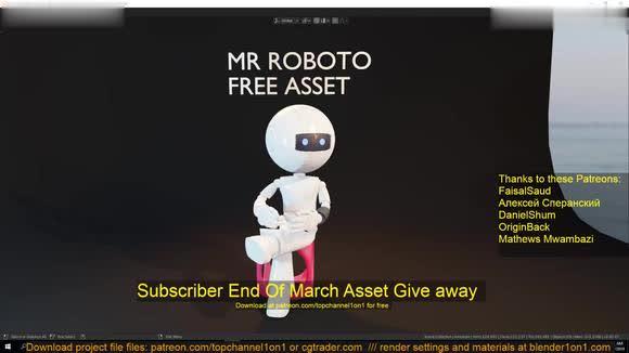 blender-eevee-3月分享的免费机器人模型