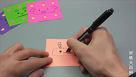 创意手工:折纸创口贴撕撕乐, 互动创意手工