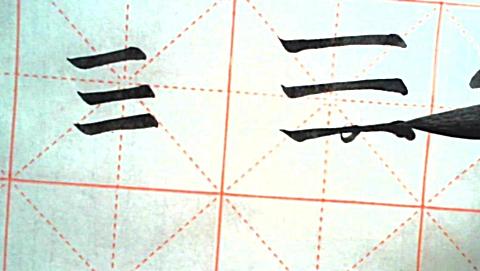 欧楷几种横画的详细讲解与例字演示, 让你轻松掌握横画的书写要点, ...