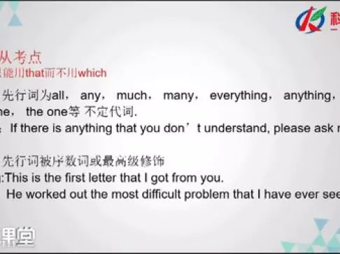分钟课堂︱初中英语-定语从句考点