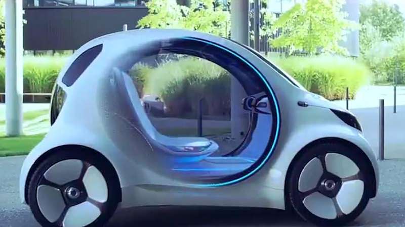 smart全新概念车展现了个性化灵活、高效的个性化交通出行方案