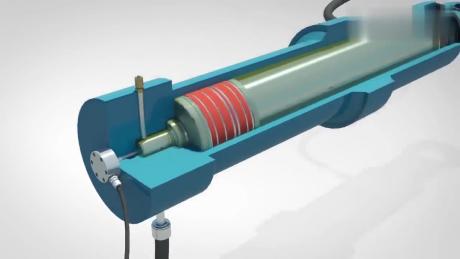 液压油缸工作原理动画,90秒看懂液压缸工作原理