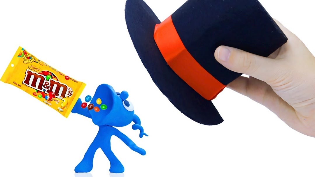 橡皮人蓝精灵的欢乐园:橡皮泥手工卡通人物,超级可爱的蓝精灵!