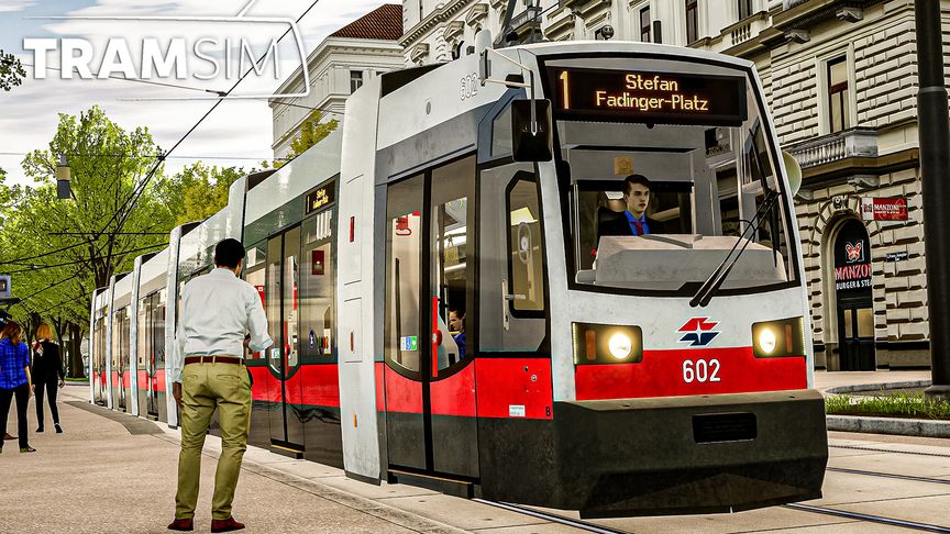 有轨电车模拟:超低地板ULF型试玩 走行于早高峰的电车1线 | 4K60