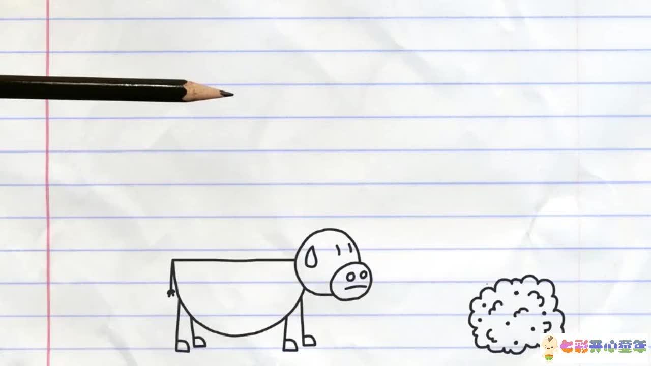 铅笔太调皮了,它怎么乱画动物?铅笔画游戏