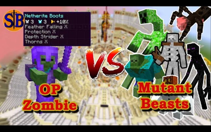 OP僵尸 VS 突变生物【怪物大乱斗】_单机游戏热门视频