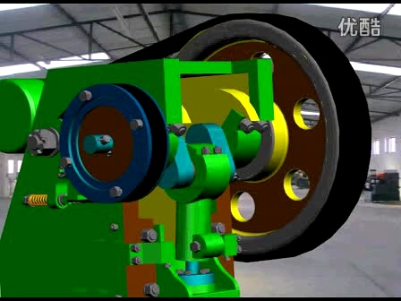 可倾式曲柄压力机 --运动仿真与爆炸视频