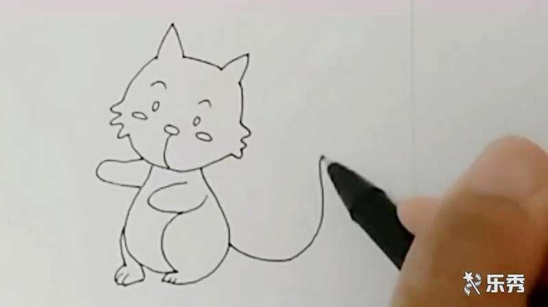 可爱小松鼠简笔画