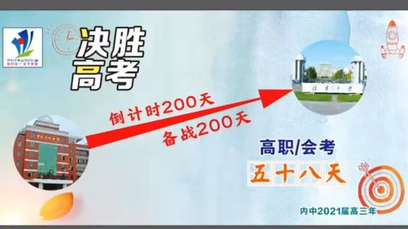 内中2021届高三年 倒计时200天励志短片