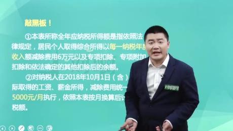 11第六章个人所得税第1讲专项附加你会扣除吗?
