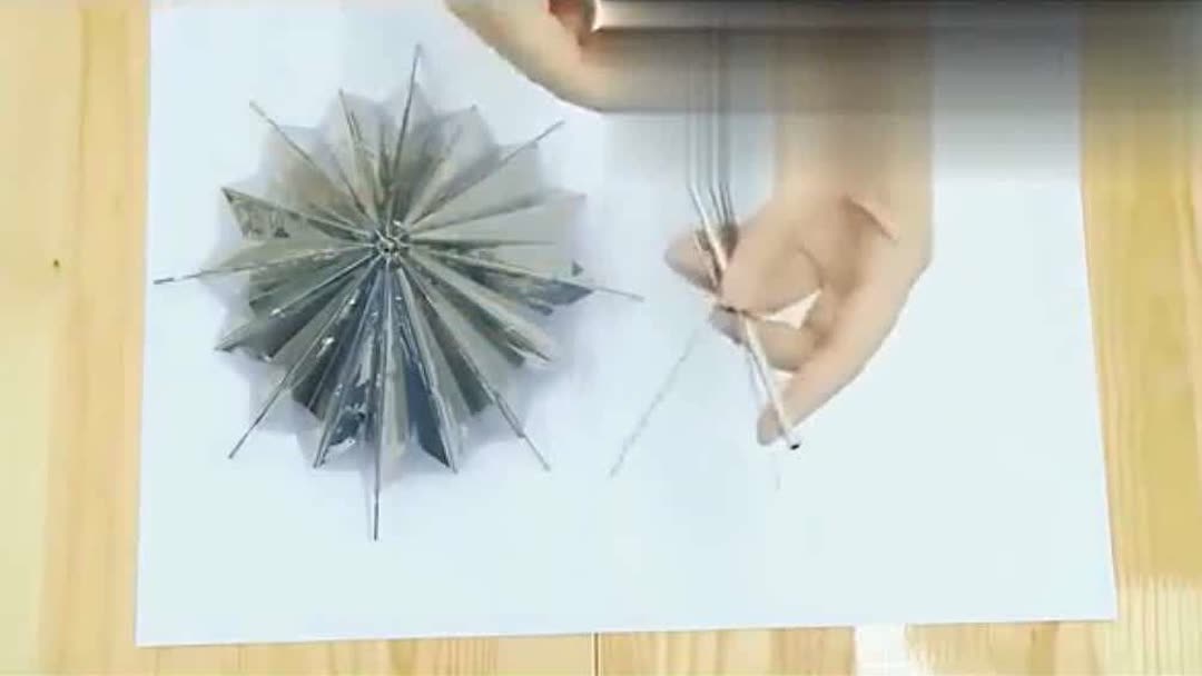 生活小技巧:全能高手,手工自制全钢千机伞模型,真是脑洞大开