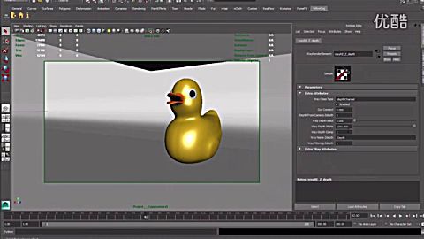 在 V-Ray for Maya 中产生动态模糊与深度渲染