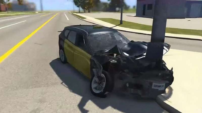 真实模拟:实测汽车真实相撞!网友:这白车故意的吧