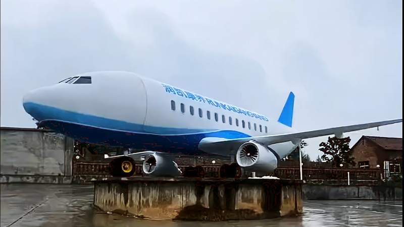 仿真航空客机飞机模拟舱