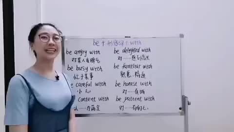实用英语干货:be+形容词+with的英语