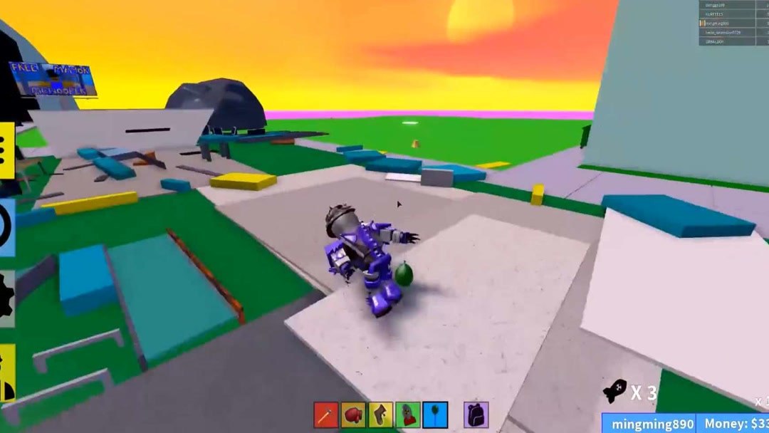 Roblox爆破队模拟器:核武器摧毁城市!秒杀超大巨人?面面说话