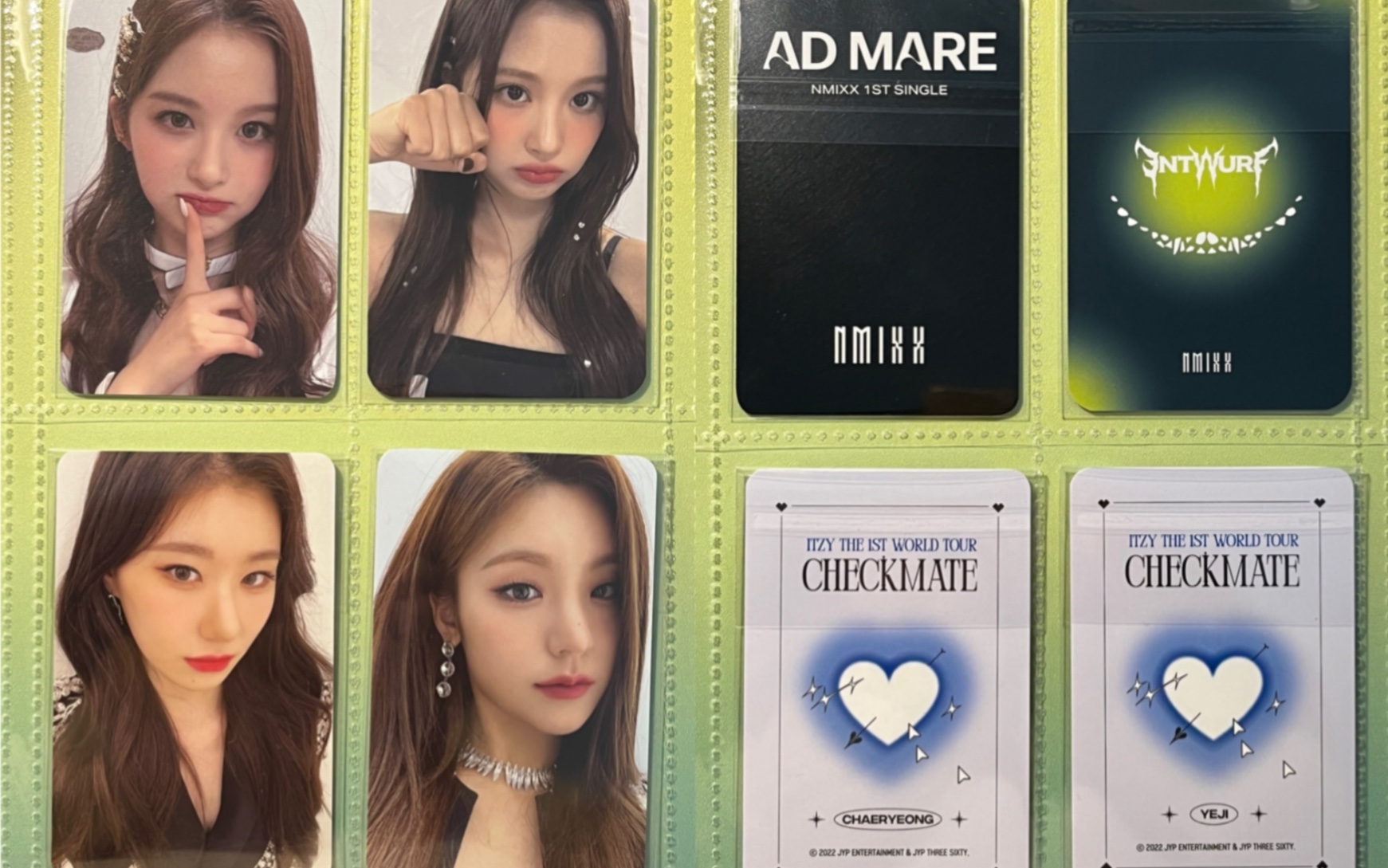 ...| 强烈安利四张实物超级惊艳的自拍小卡!黄礼志/李彩领/雪允/itzy/nmixx