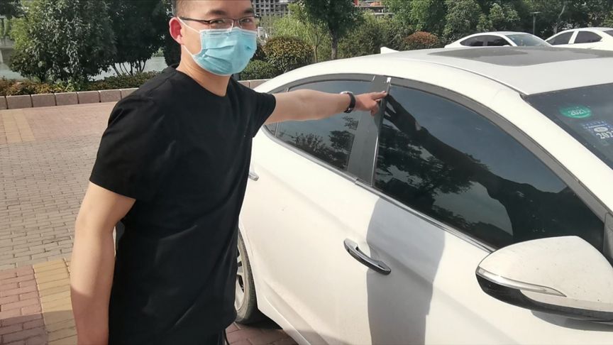 开车3小时去收粉丝的车,16年上牌的现代领动,看看车商多少钱收