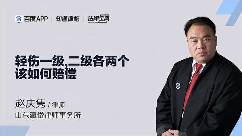 轻伤一级,二级各两个该如何赔偿