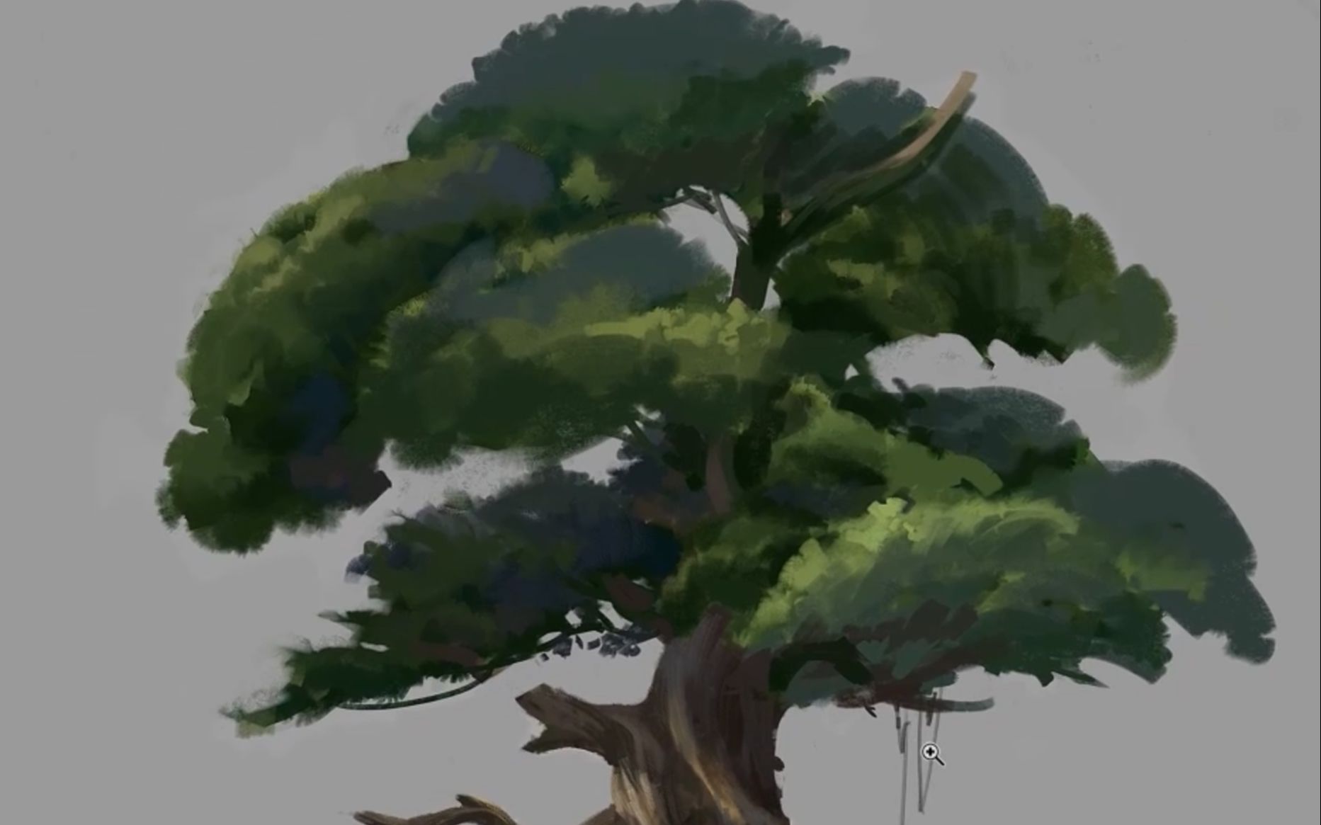 如何画一棵树(学生作业改图)