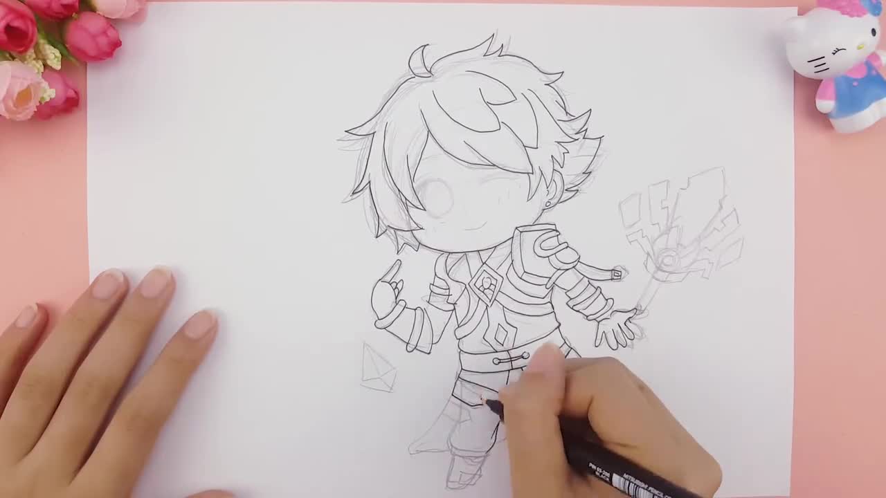 简笔画:王者荣耀诸葛亮,一切都在计算中