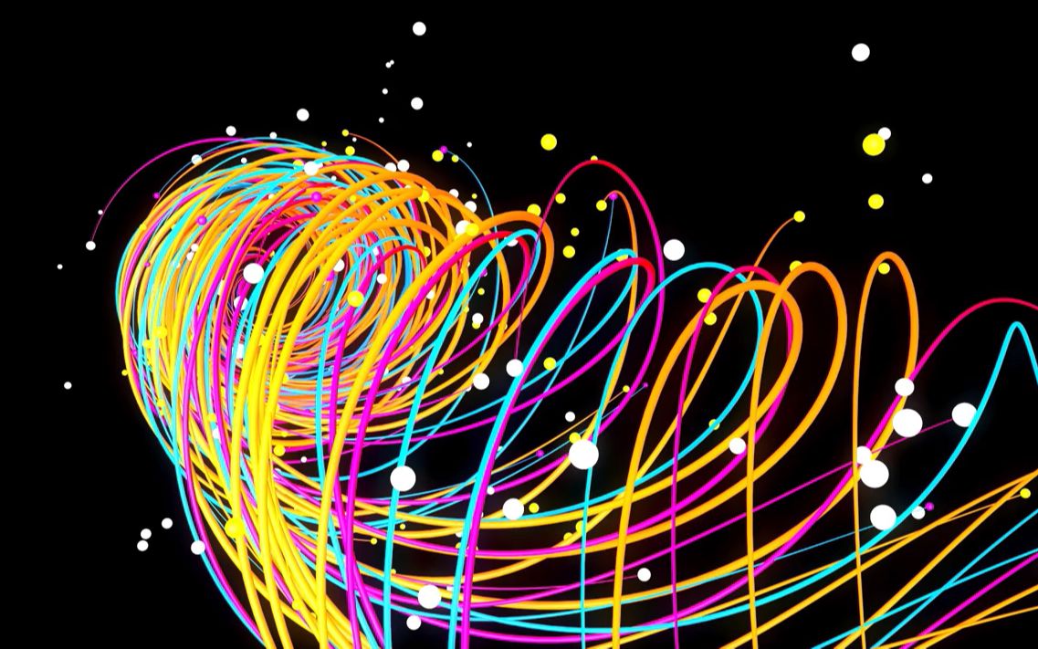 【C4D要跪着学】快速创建炫彩线条