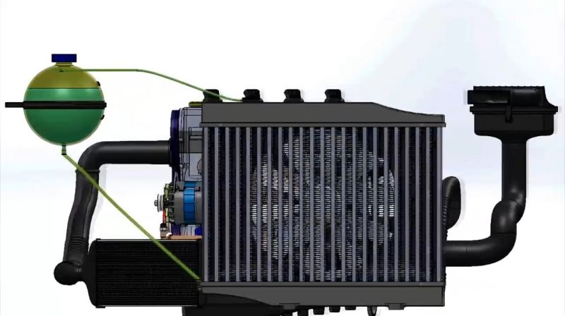 发动机solidworks动画,见识下它的设计原理