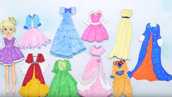 创意剪纸画,开服装店啦!给服装店的老板设计十套漂亮的服装吧!