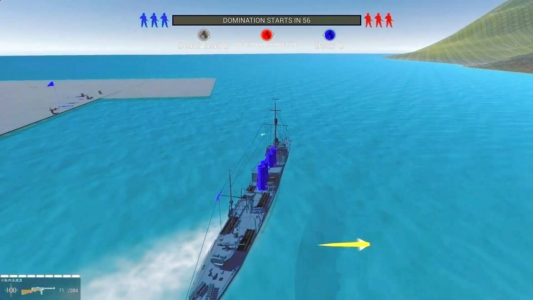 战地模拟器:开局驾驶LVT坦克车占领桥头堡