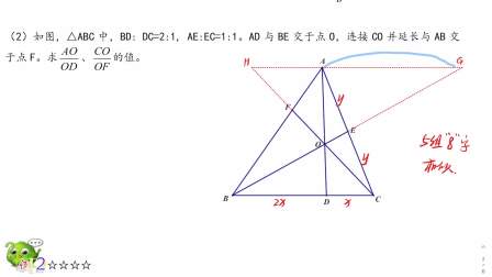初二春季数学素养班第13讲 成比例线段