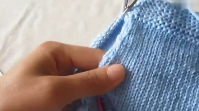 编织教程(三):儿童开衫毛衣袖子的织法,小白都能学会的编织哦