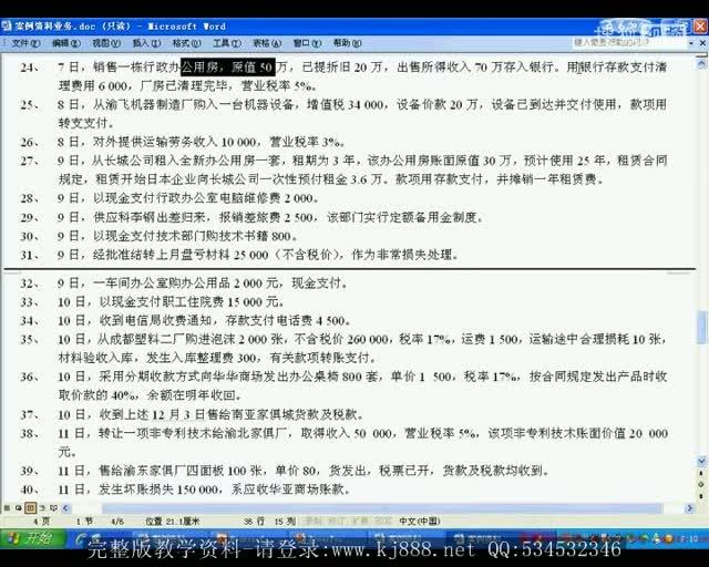 企业会计记账实例_会计全盘账_总分类账使用登记表