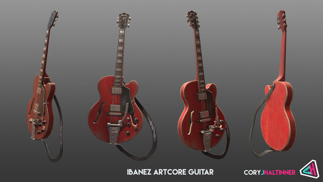 MAYA基础入门教程炫酷吉他模型制作