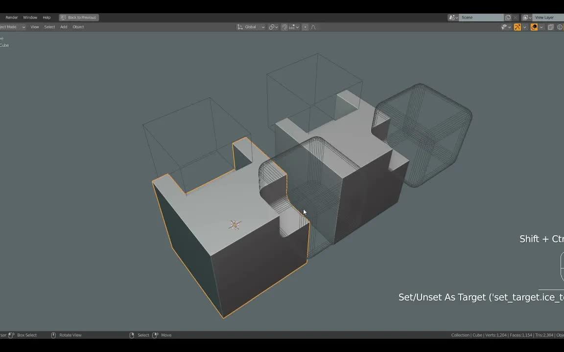 iBlender中文版插件Ice Tools 教程Ice Tools Pro:显示/隐藏运算符Blender